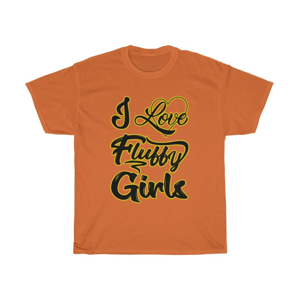 Plus Size Boutique Men’s Round Neck I love Fluffy Girls Heavy Cotton ...