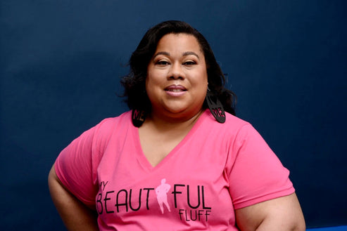 My Beautiful Fluff Hot Pink Signature Plus Size T-shirt